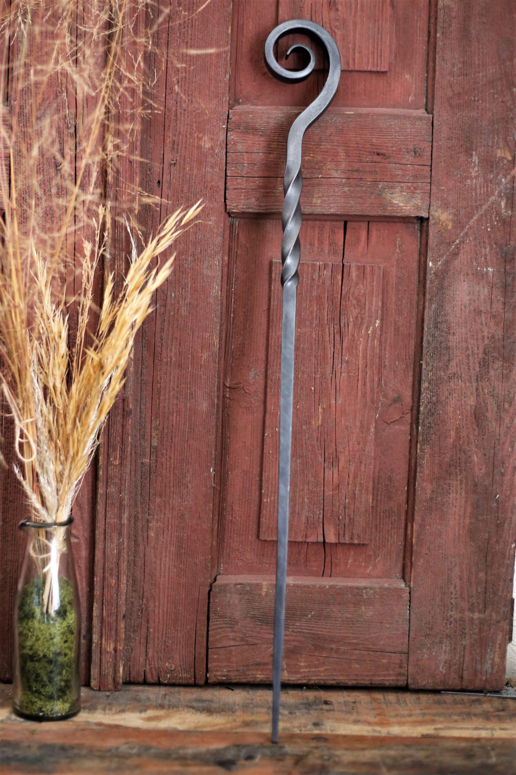 Scroll Fire Poker with Twist - Coach House Forge