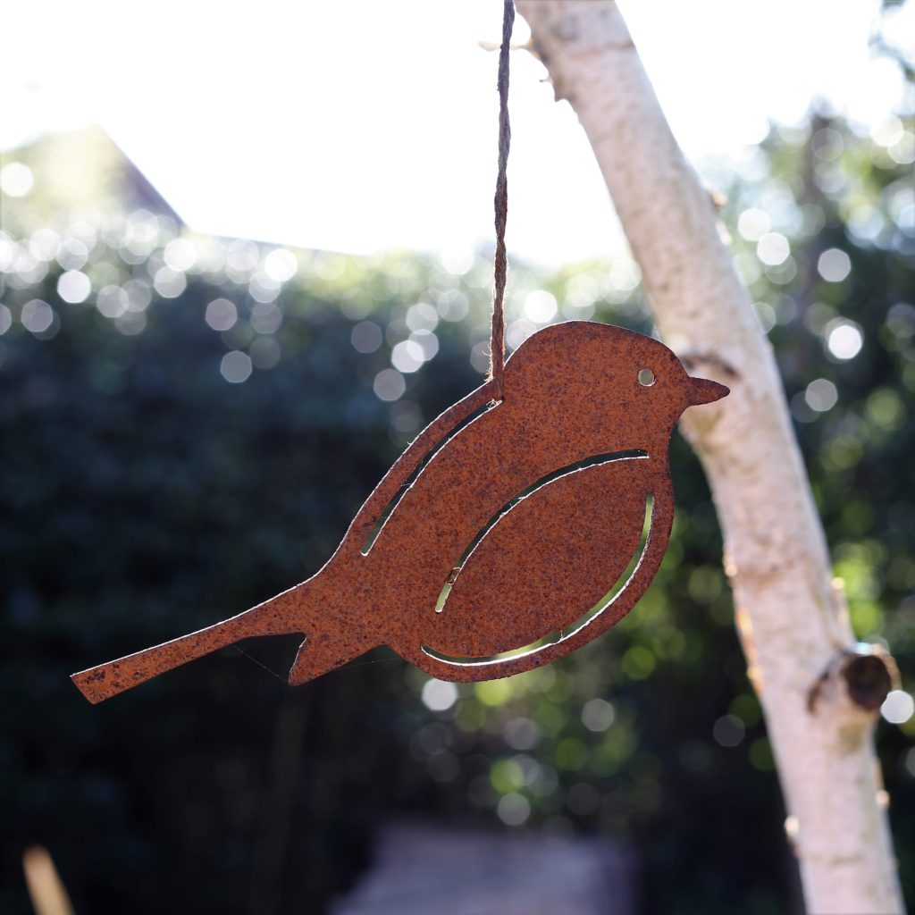 Hanging Metal Robin - Coach House Forge