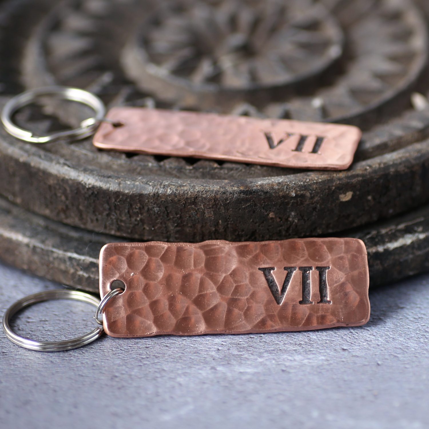 7th Anniversary Keyring - Coach House Forge