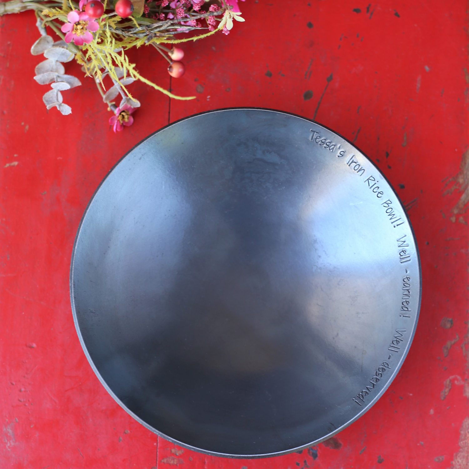 Personalised Large Round Bowl Coach House Forge personalised-large-round-bowl-coach-house-forge