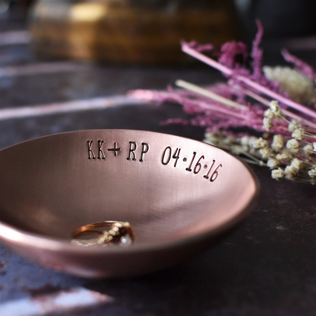 Personalised Small Copper Bowl - Coach House Forge