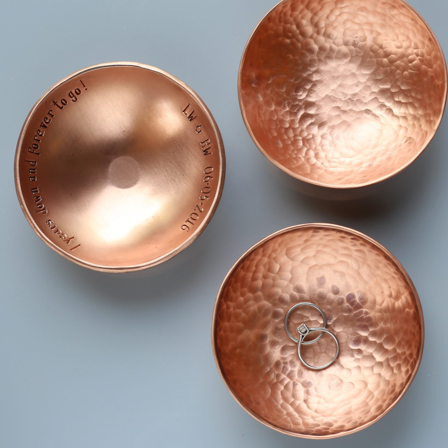 Personalised Small Copper Bowl - Coach House Forge