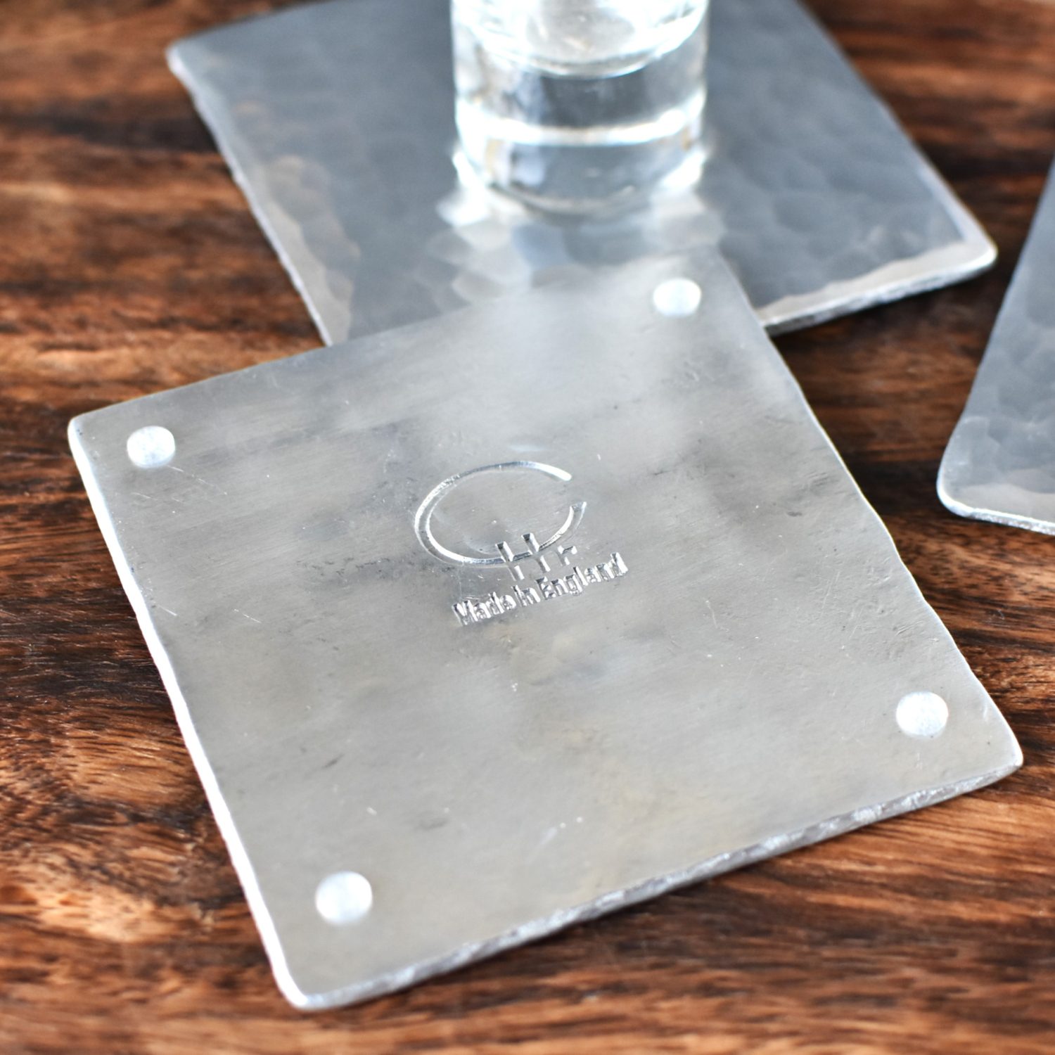 Square and Round Aluminium Coasters - Coach House Forge