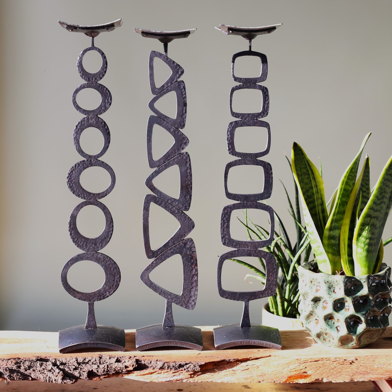 Retro Tall Candlestick Homeware - Coach House Forge