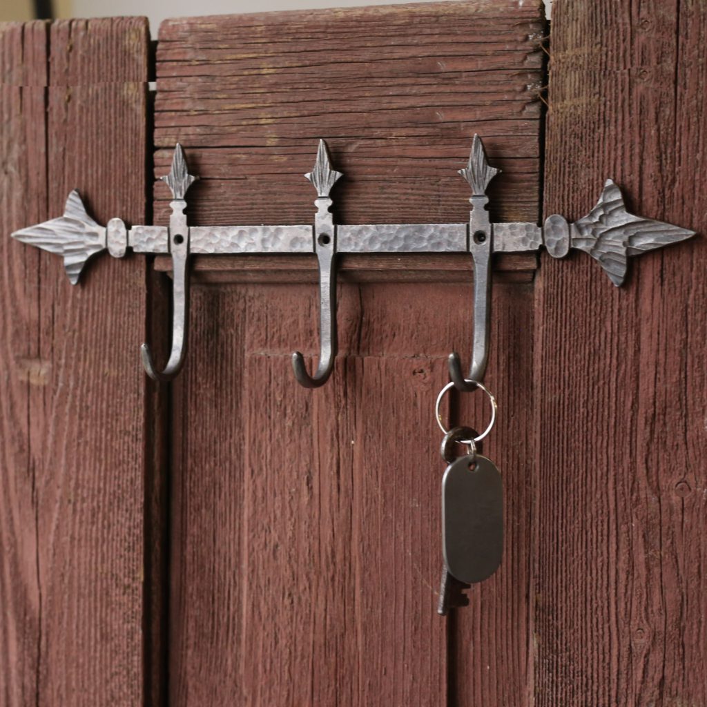 Handmade Iron Coat Rack Hooks. Choice of 3 Designs - Coach House Forge